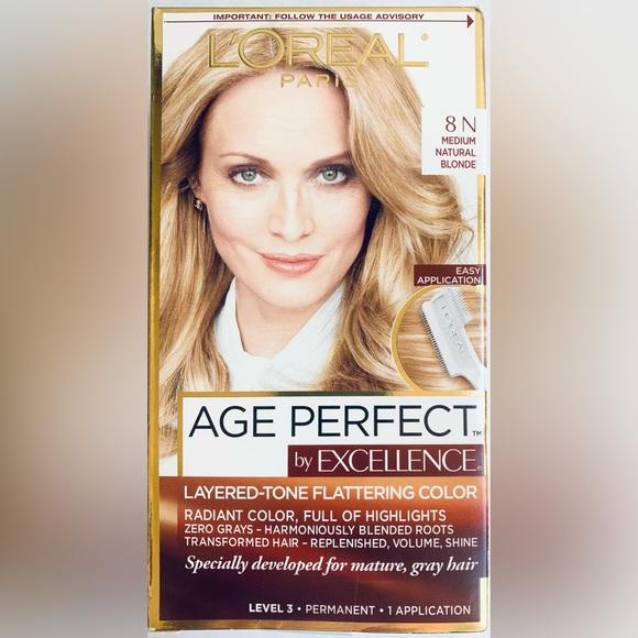 L'Oreal | Hair | Loreal Age Perfect 8n Medium Natural Blonde Permanent ...